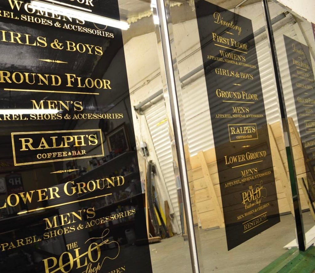 Ralph Lauren Shop London Gold Leaf Gilding | Kensington Gilders